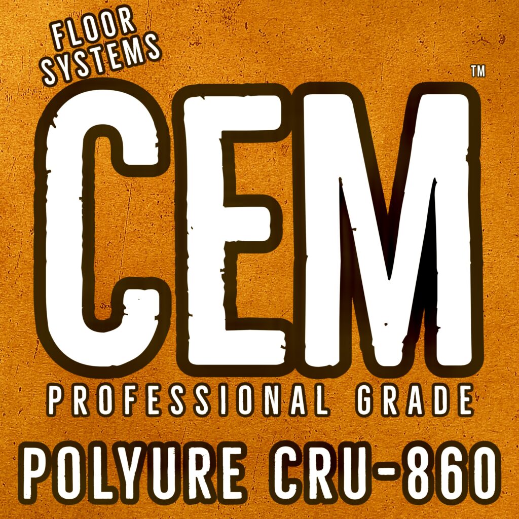 CEM Polyure CRU-860 Topcoat, Garage Floors – The Decorative Concrete Store